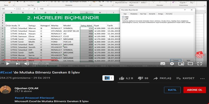 serhatsari.com | Ücretsiz Excel Eğitimi Veren Youtuberlar serhatsari.com | Ücretsiz Excel Eğitimi Veren Youtuberlar