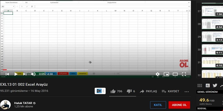 serhatsari.com | Ücretsiz Excel Eğitimi Veren Youtuberlar serhatsari.com | Ücretsiz Excel Eğitimi Veren Youtuberlar